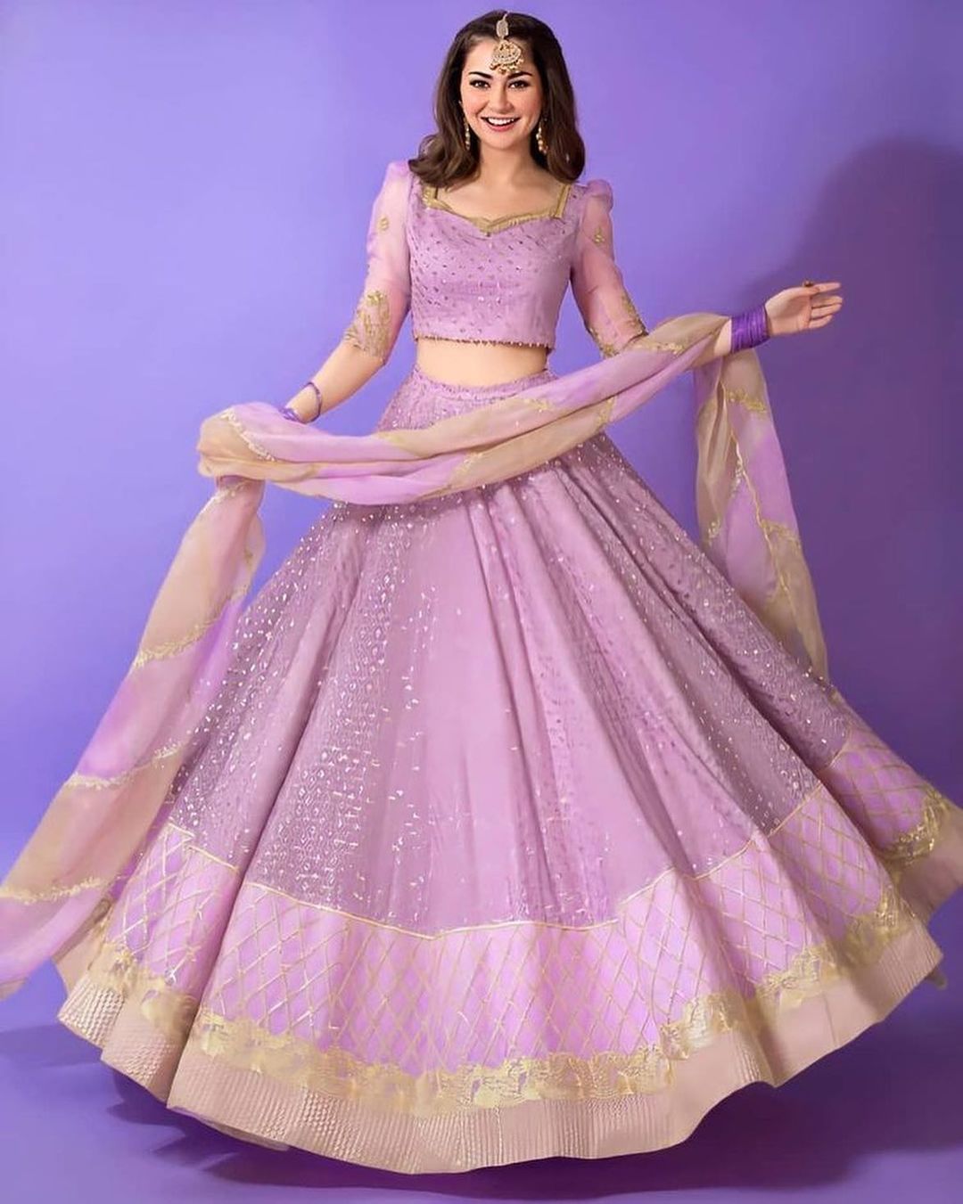 15 Beautiful Purple Lehengas that will Make You Ditch Your Traditional ...