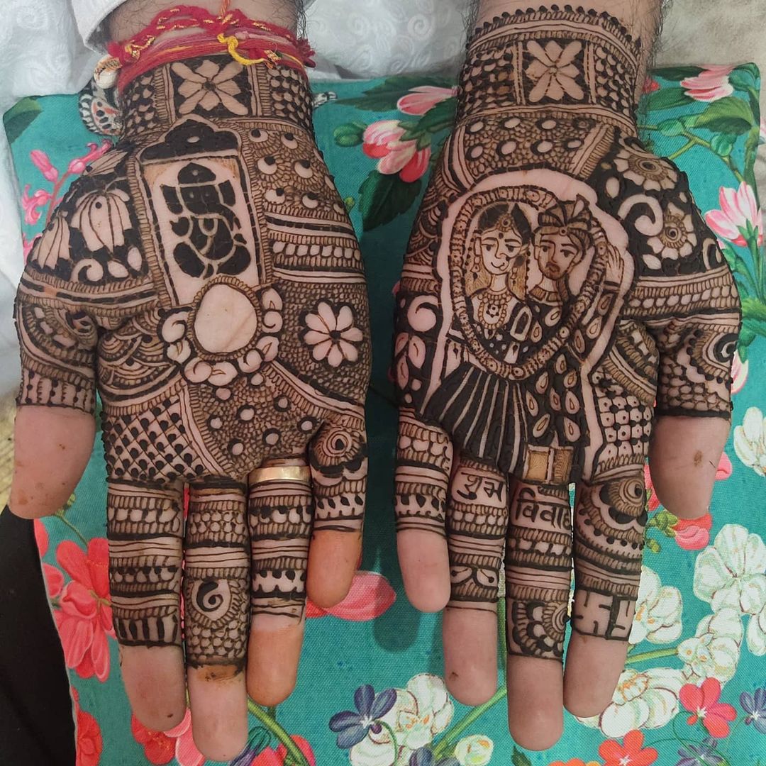 15+ Simple Groom Mehndi Designs Because It’s Your Wedding Day too ...