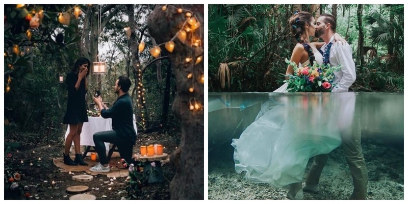 20 beautiful proposals in the most offbeat places around the world ...