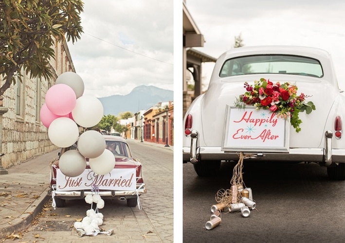 Stunning Wedding Car Decoration Ideas to Leave Your Wedding Venue In ...