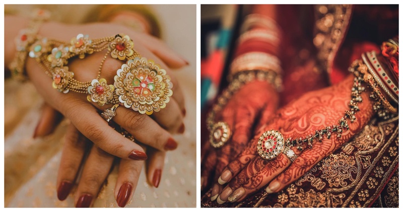 15 unique & super pretty Haath Phools which are NOT floral jewellery ...