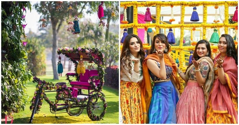 10 creative and colourful mehendi backdrops that will win you over ...